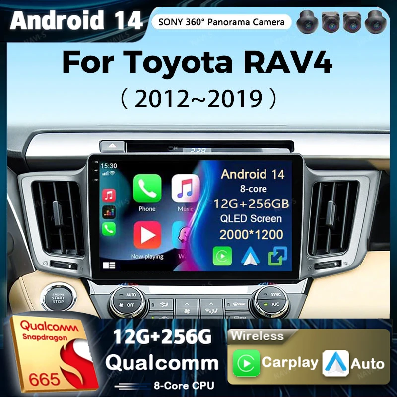 Android-14-Car-radio-For-Toyota-RAV4-RAV-4-XA40-2012-2019-Carplay ...
