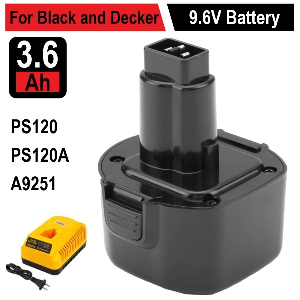 Black Decker Ps120 Battery | Black Decker A9251 Battery | 9.6v Black ...