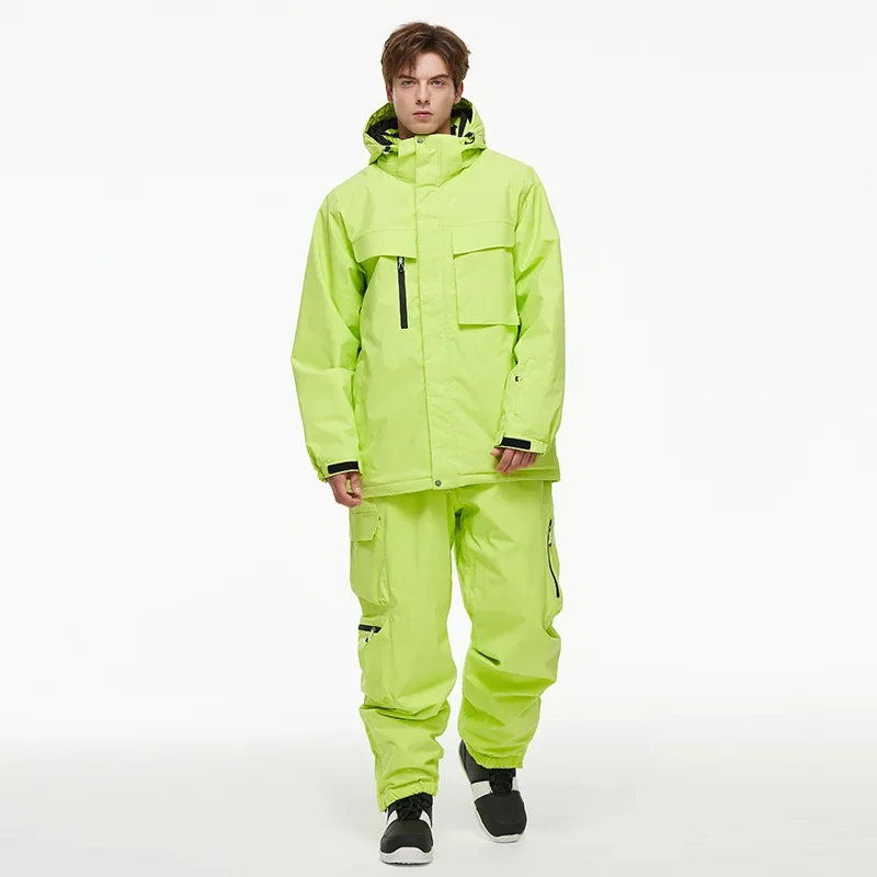 Winter-Hooded-Jacket-Pants-Men-Snow-Suits-Outdoor-Sport-Woman-Skiing ...