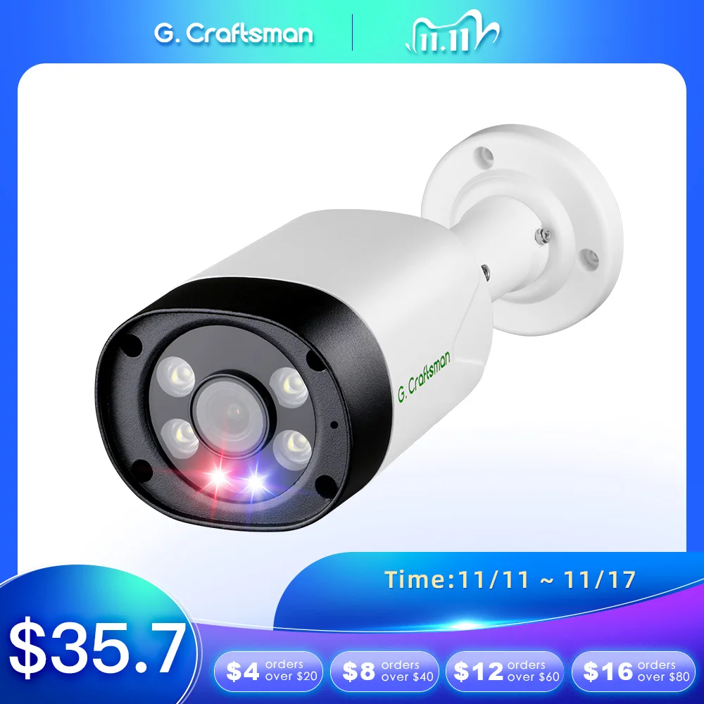 XMeye-SONY-5MP-8MP-Security-POE-IP-Camera-IMX335-415-Face-Audio-Red ...