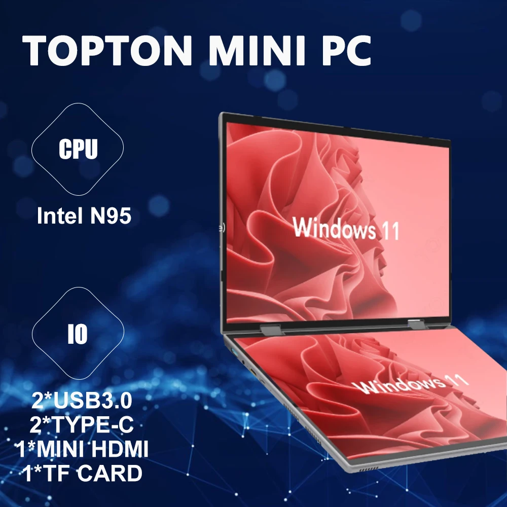 Laptop-Dual-Screen-com-Touchscreen-Netbook-1080P-FHD-10-5-16GB-de-RAM ...