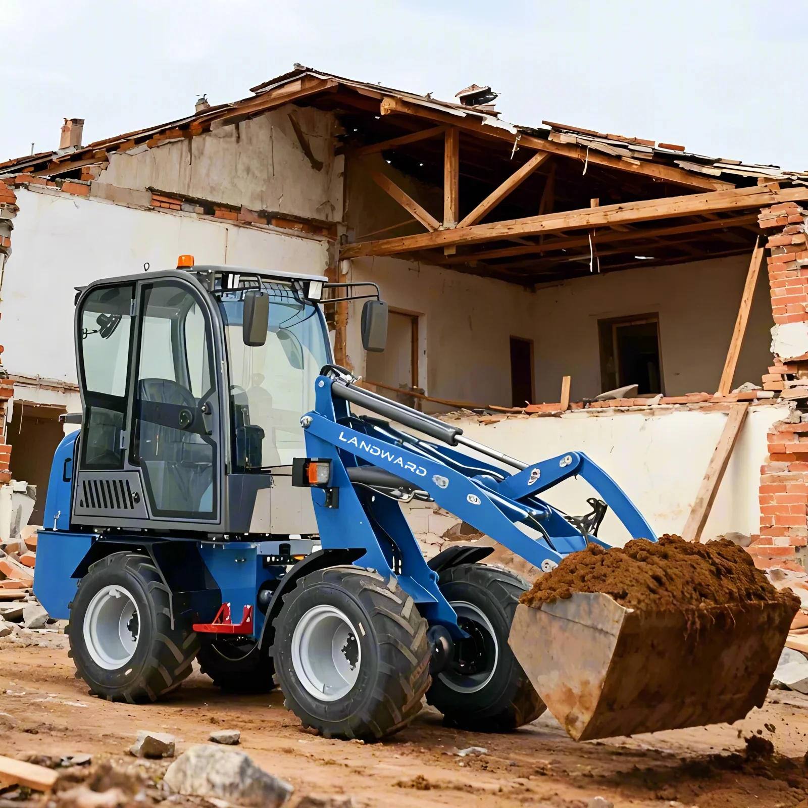 Construction Wheel Loader 4x4 Front End Loader Price Earthmoving ...