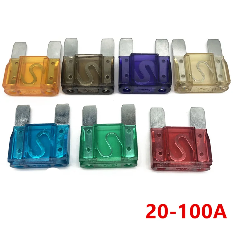 5PCS-20A-30A-40A-50A-60A-70A-80A-100A-NEW-MAXI-Blade-Fuse-Car-audio ...