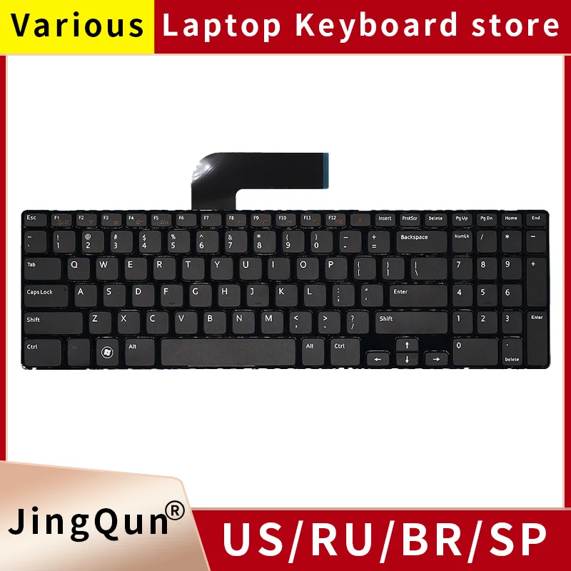 Ru Us/english Replace Notebook Laptop Keyboard For Dell Inspiron 15r ...