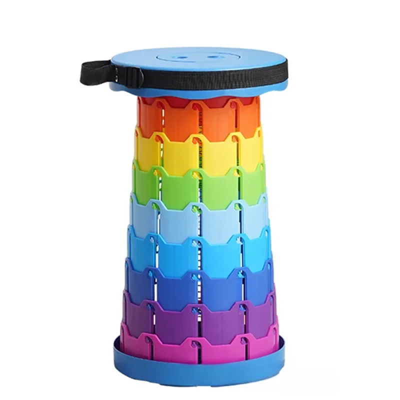 Outdoor-Telescopic-Stool-Thickened-Plastic-Camping-Maza-Portable ...