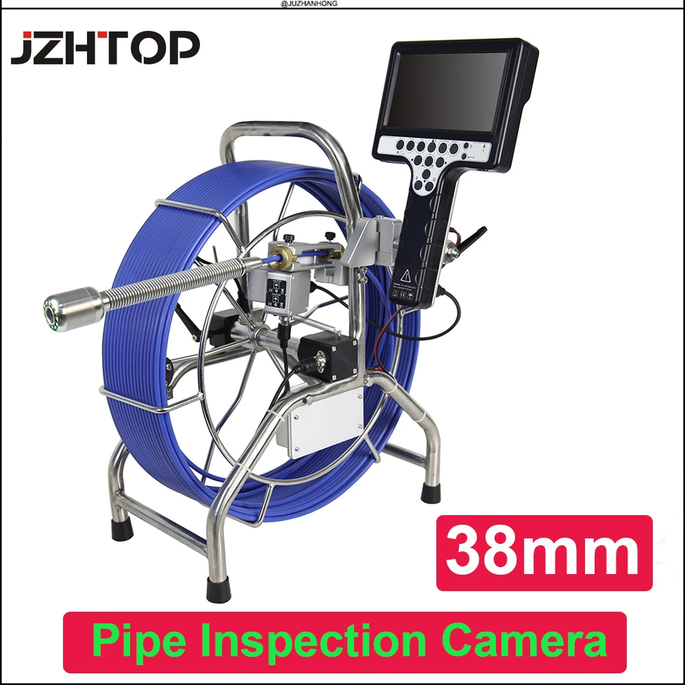 60meter-7mm-Cable-38mm-Pipe-Drain-Sewer-Inspection-Camera-System-Self ...