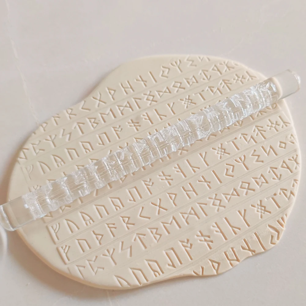 Ancient Writing Runes Futhark Futhorc Seamless Pattern Clay Tools ...