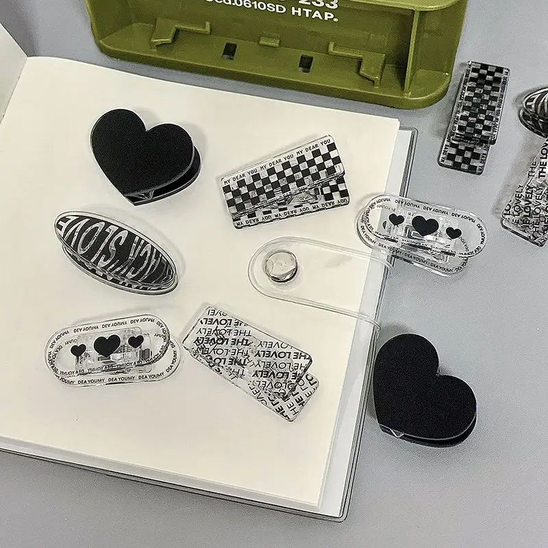 5-Pcs-set-Ins-Page-Holder-Paper-Clips-Acrylic-PP-Clip-Cute-Binder-Clip ...