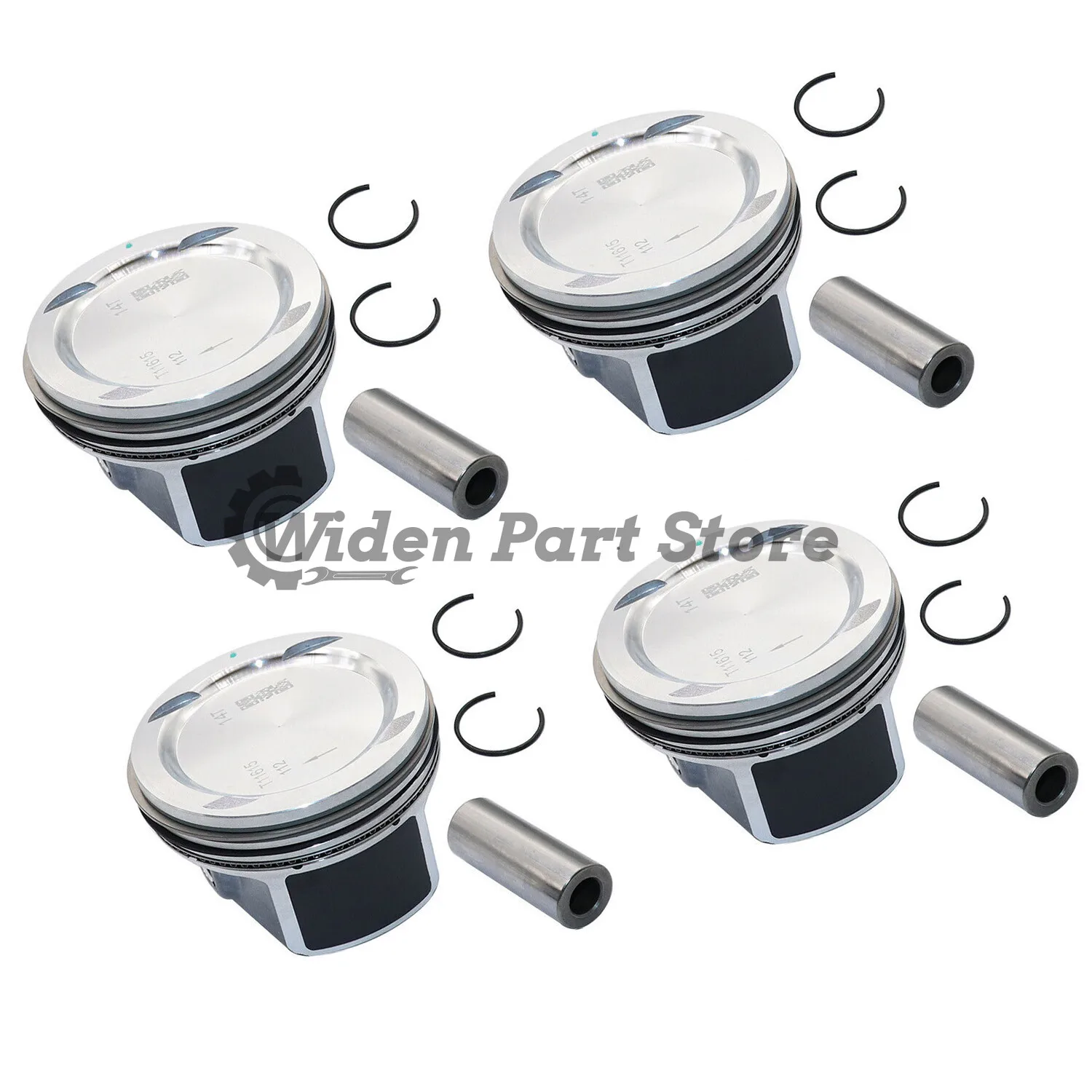 4 Pcs/Set Pistons & Rings Kit 25198520 for Chevrolet CRUZE SONIC TRAX ...