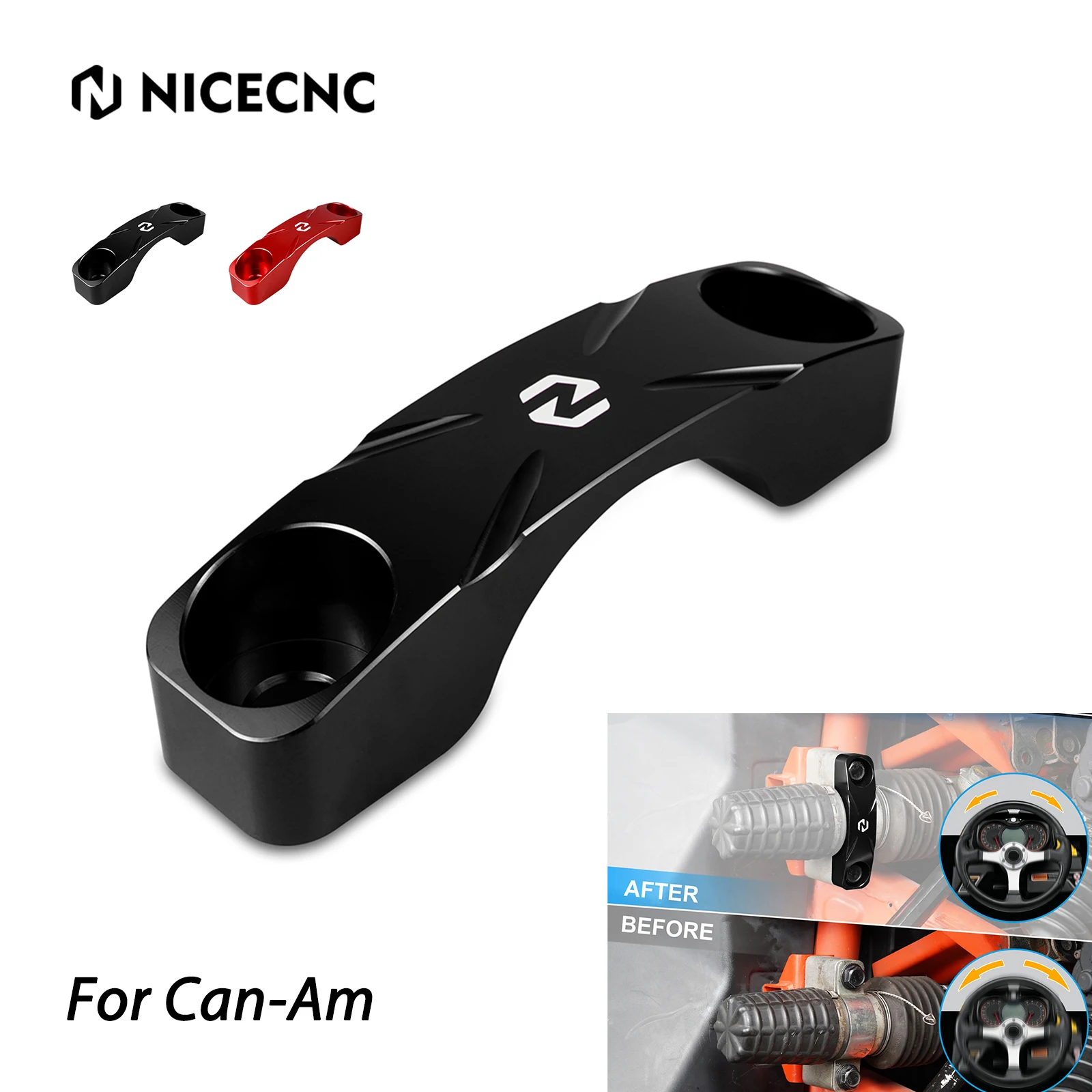 UTV-X3-Upgraded-Steering-Rack-Mount-Plate-For-Can-Am-Maverick-X3-R-RR ...