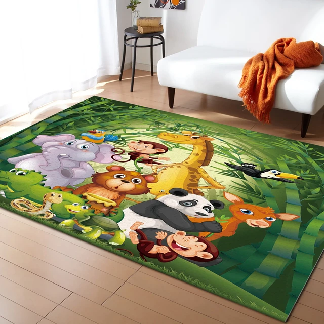Wild Jungle Animals Rug