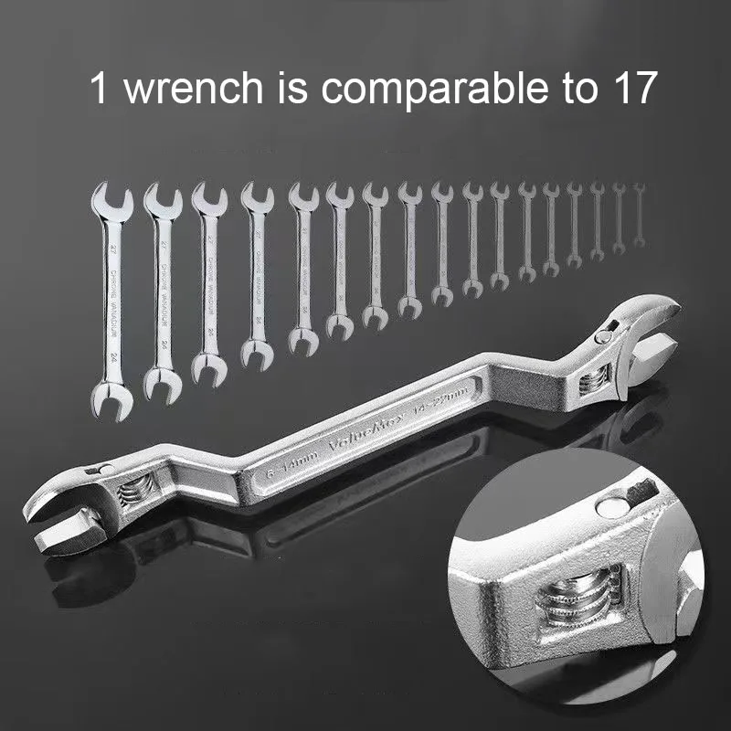 Double-end-adjustable-Bending-wrench-Multifunctional-chromium-vanadium ...
