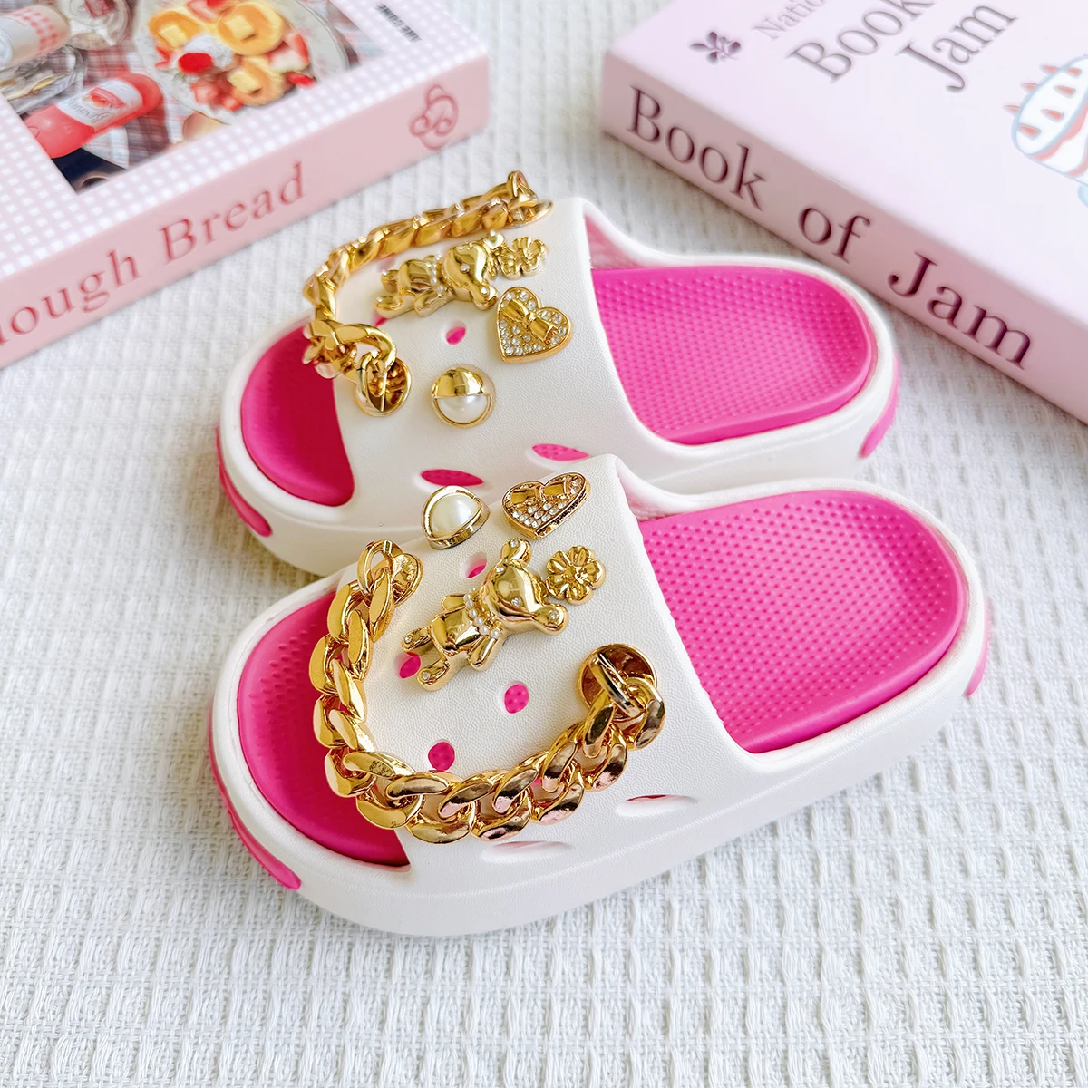 New Popular Cartoon Golden Bear Versatile Girls' Eva Slippers ...