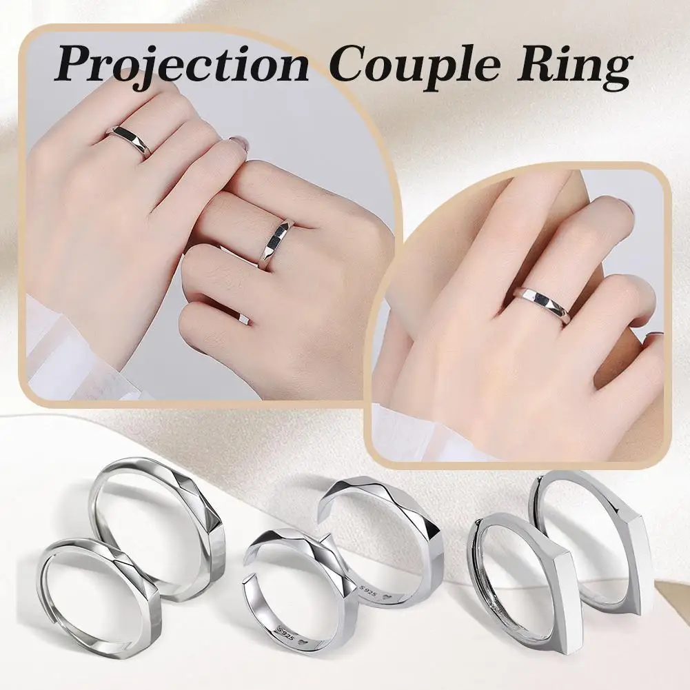 NEW-High-end-New-Projection-Sterling-Silver-925-Adjustable-Reflective-Light-Sculpted-Ring ...