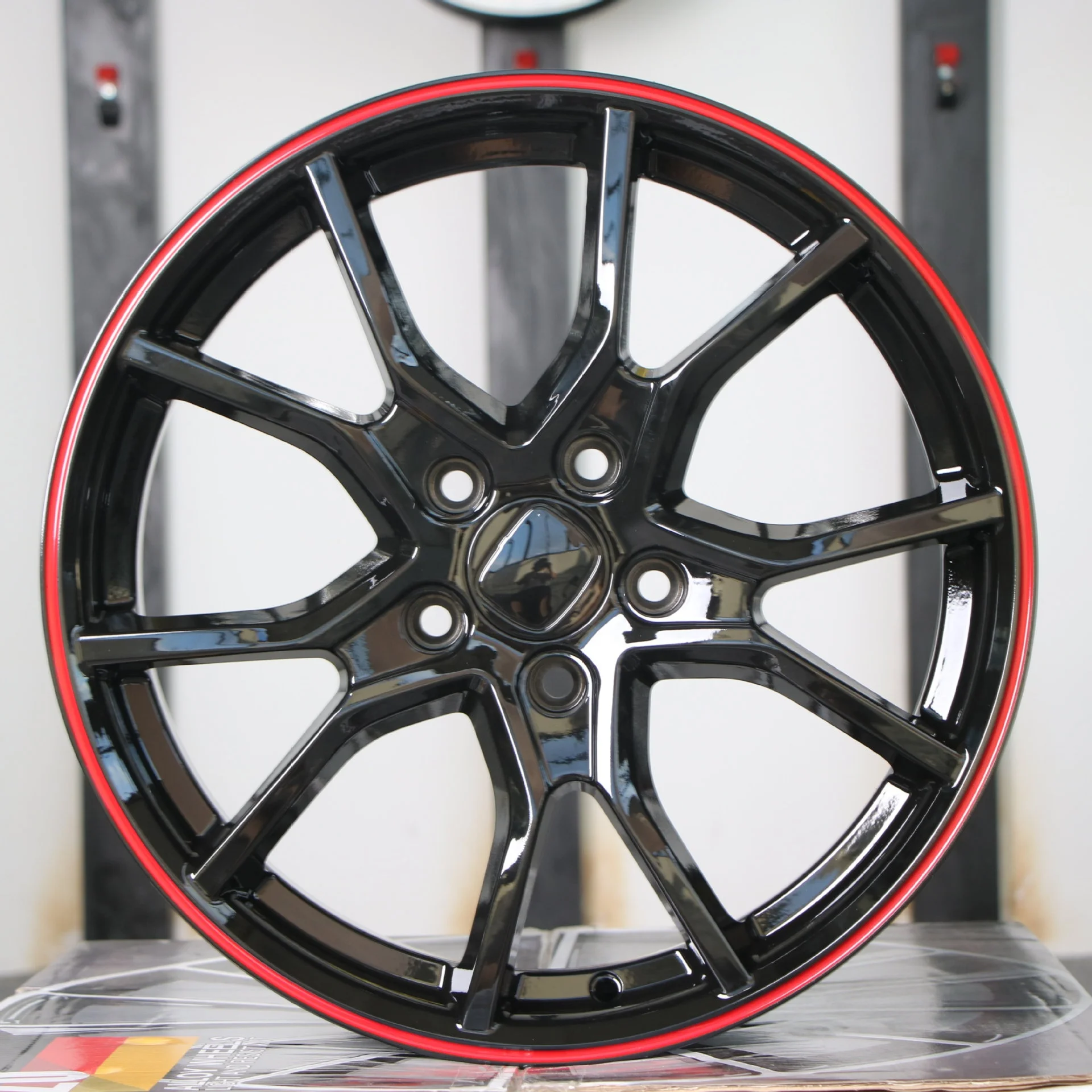 Hot-Sale-17-inch-5x114-3-Black-Red-line-Casting-Alloy-Rims-Passenger ...