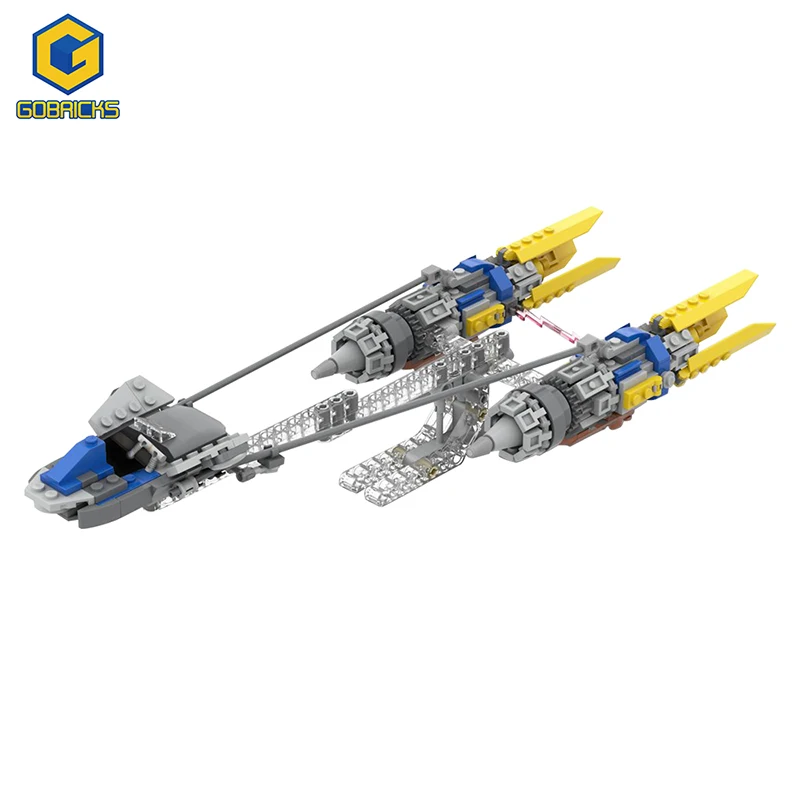 Gobricks-MOC-56916-Anakin-s-Podracer-Set-75258-MOD-Space-Wars-Building ...