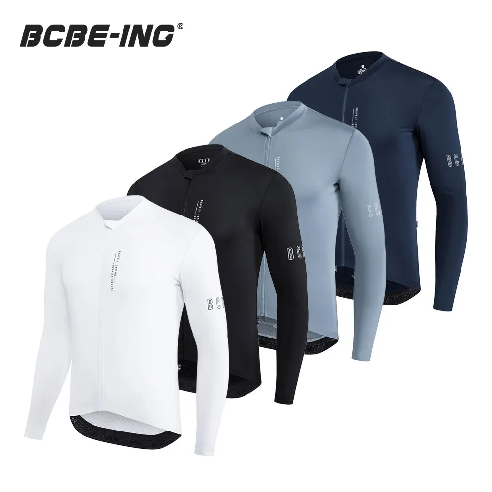BCBE-ING Men Cycling Jersey Long Sleeve Pro Aero Fit Lightweight ...