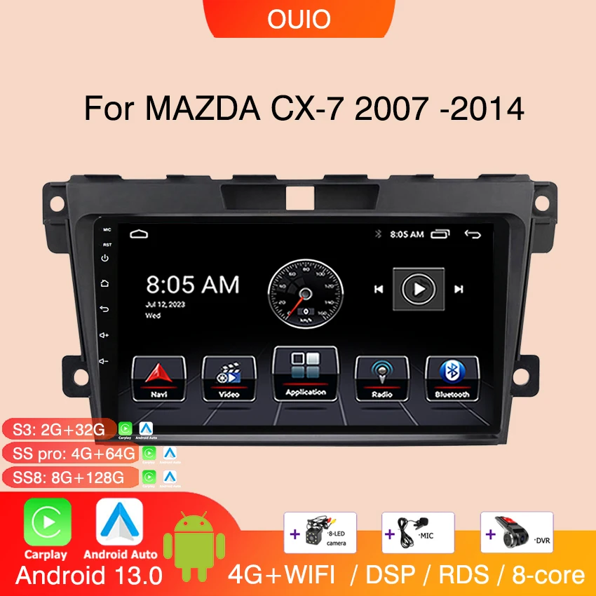 Android-13-radio-For-MAZDA-CX-7-cx7-cx-7-2007-2014-Car-stereo ...