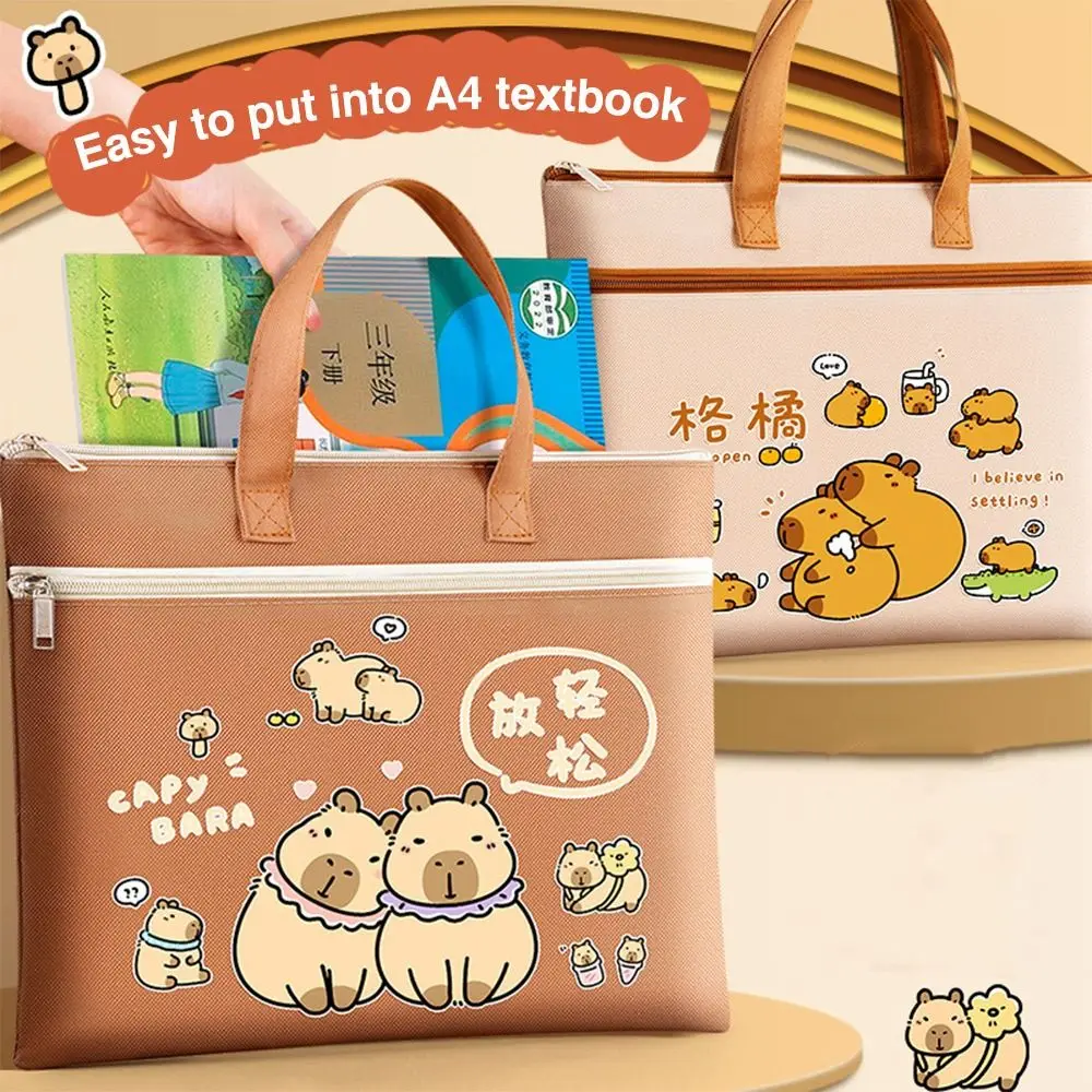 High-Quality-Double-Layer-Tote-School-Bag-Capybara-Large-capacity ...