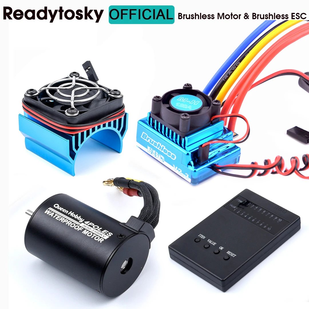 Compras satisfechas controlador 60A ESC Combo Para 1/10 RC coche carro 3650 motor sin escobillas ...