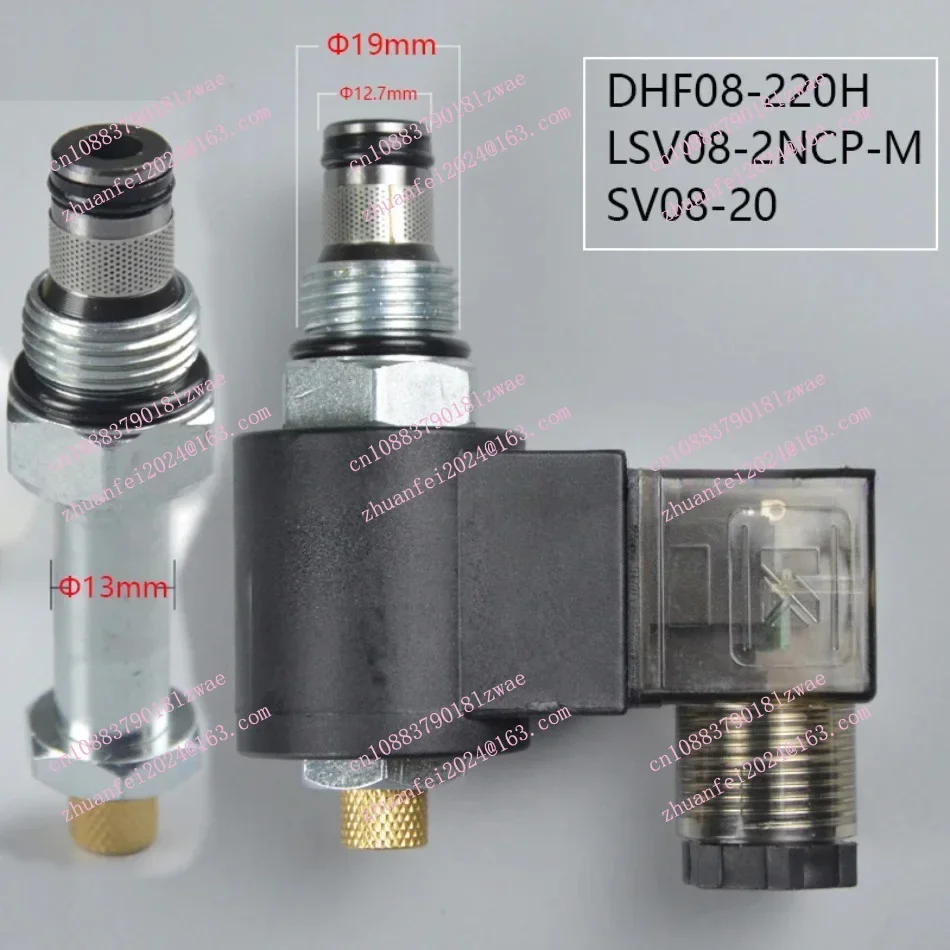Hydraulic Threaded Cartridge Solenoid Valve 2-Position 2-Way Normally ...