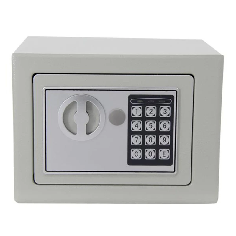Password Safe Numeric Keypad Safe Cabinet 170*230*170mm Light Grey ...