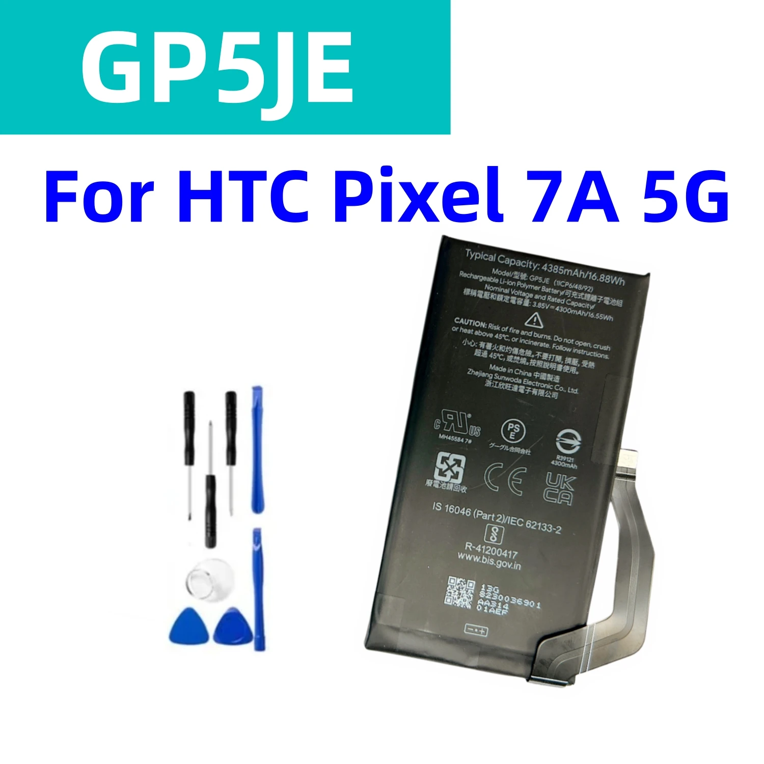 New-4385mAh-GP5JE-battery-For-HTC-Pixel-7A-5G-Phone-Replacement-Battery ...