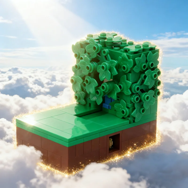 227pcs MOC Homer Backing The Bushes Model Building Blocks Architecture ...