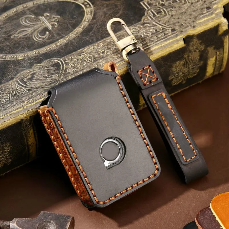 suitable-for-Volvo-Xc60-S90-Xc90-Xc40-Remote-Key-Ring-Case-New-Leather ...
