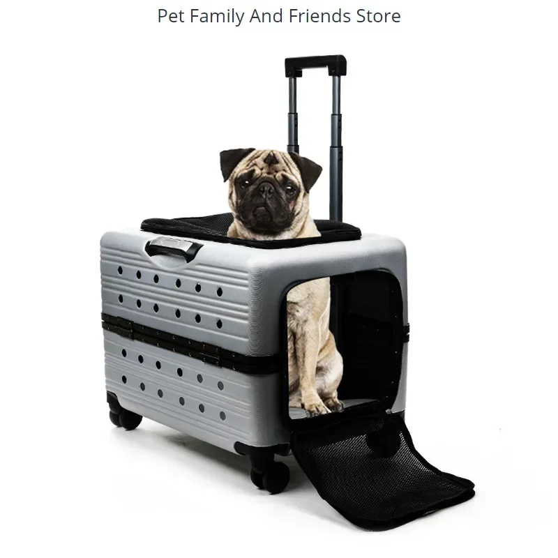 New Pet Case Large Pet Aviation Case PC Universal Wheel Pet Trolley ...