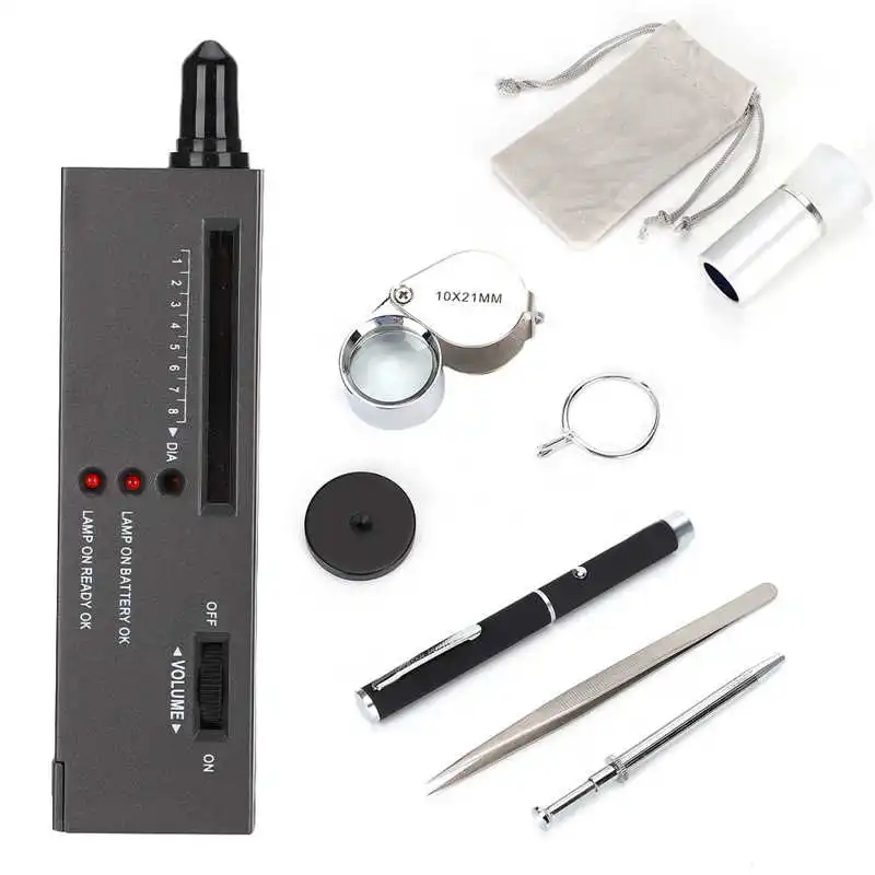 Professional-Diamond-Tester-Flashlight-Viewer-Tweezers-Magnifier ...