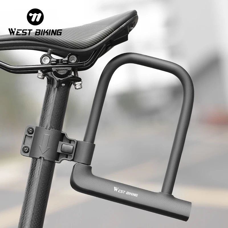 WEST-BIKING-Bicycle-U-Lock-Portable-Anti-theft-Safety-Lock-MTB-Road ...