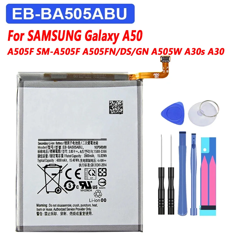 Battery-For-Samsung-Galaxy-A50-A505F-SM-A505F-A505FN-DS-A505GN-DS-A505W ...