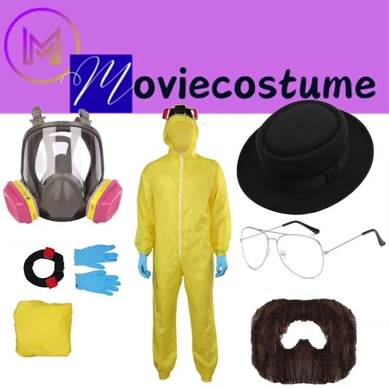 Disfraz Walter White Cosplay gafas máscara disfraz Breaking TV Bad mono ...