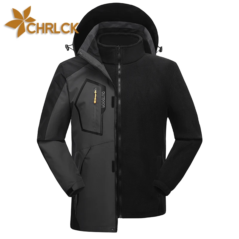 Chrlck-Heren-3-In-1-Dik-Wandeljack-Fleece-Waterdichte-Winter-Windjack ...