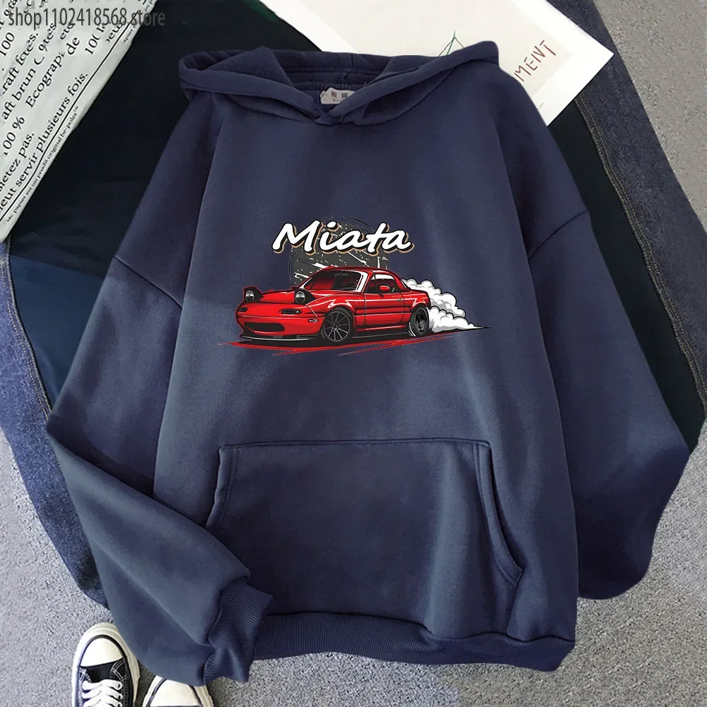Initial D MX5 Anime Hoodie Men's Jdm Mazda Miata Drift Car Streetwear ...