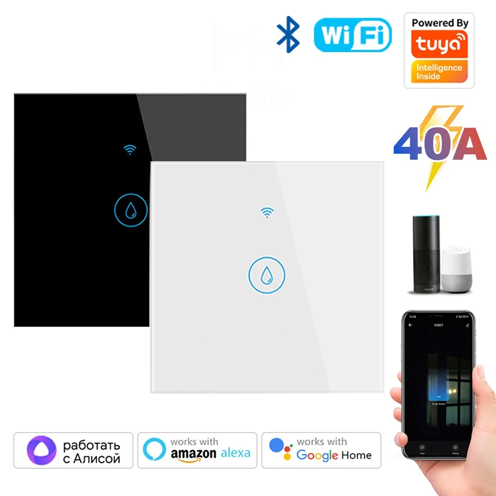 Tuya-EU-40A-Smart-Water-Heater-Boiler-Switch-Touch-8000W-WiFi-Light ...