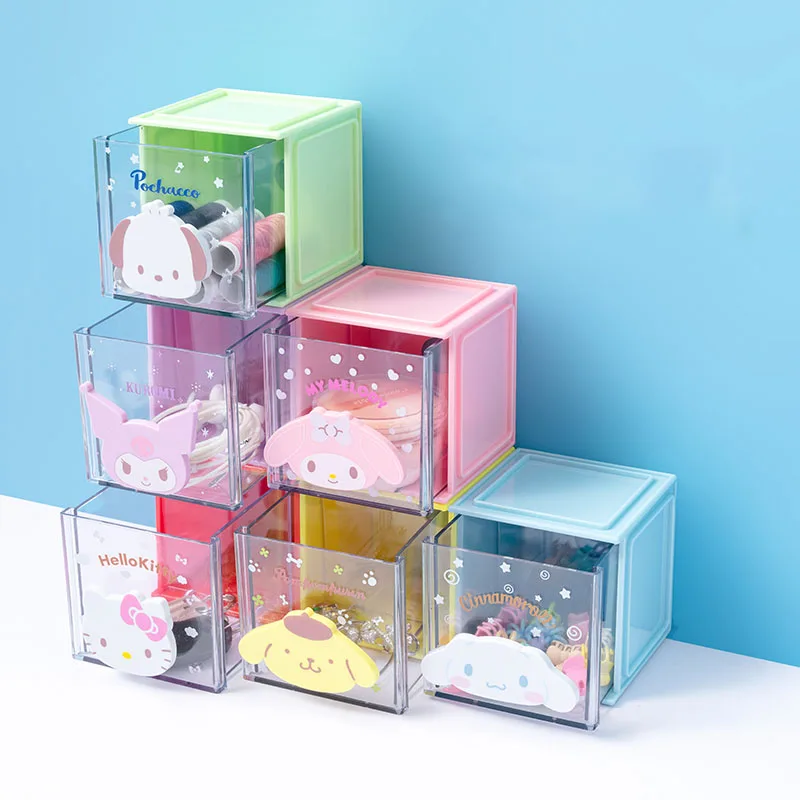 Sanrio-Storage-Box-Kawaii-Hello-kitty-Kuromi-My-Melody-Cinnamoroll ...