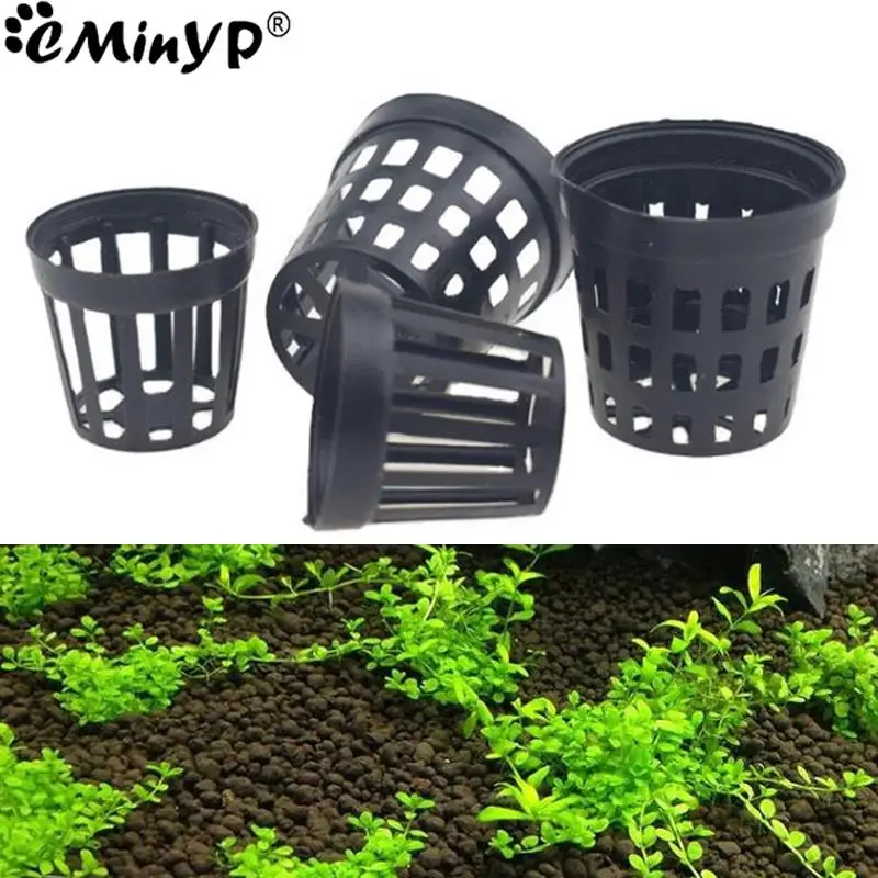 10PCS-Aquarium-Water-Grass-Basket-Hanging-Fish-Tank-Plastic-Hollow ...
