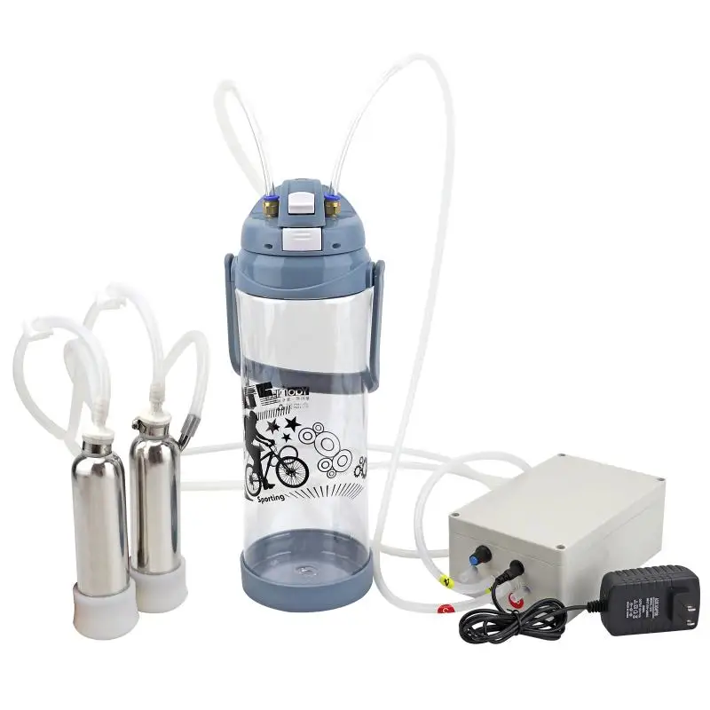 3L Electric Pulse Cow Goat Sheep Milking Machine Automatic Vacuum Pump ...