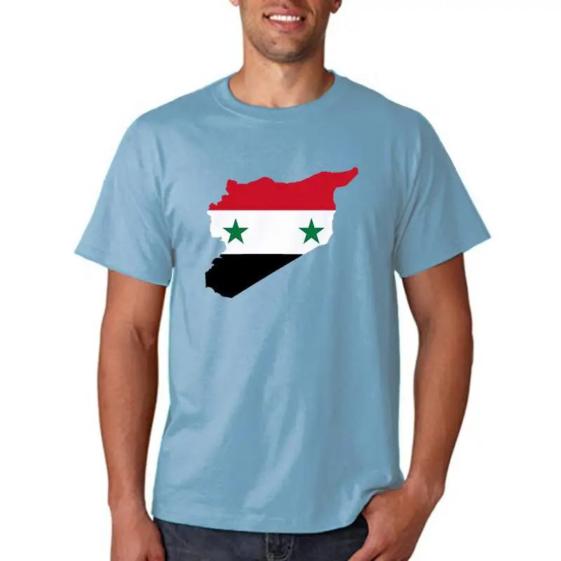 Syria New T Shirt Map Flag Top Country Gift Present Syrian City Holiday ...