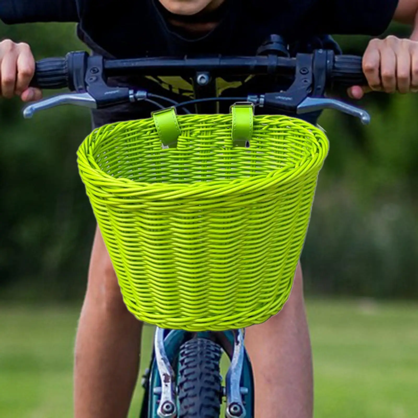 Kids-Bike-Basket-Front-Decoration-Woven-Basket-Carrying-with-Adjustable ...