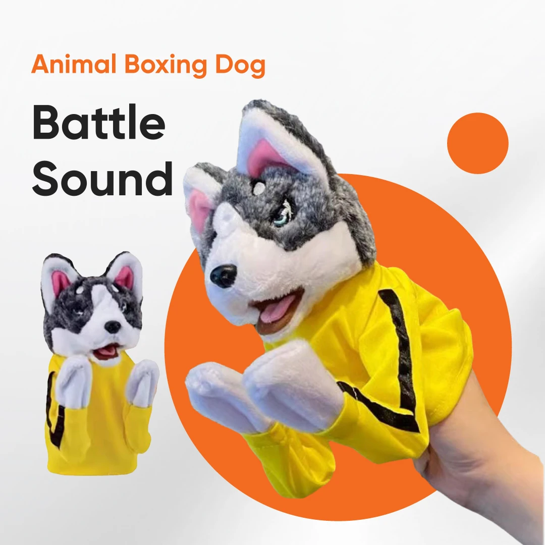 Kung-Fu-Animal-Toy-Husky-Gloves-Dog-Interactive-Hand-Boxing-Puppet ...