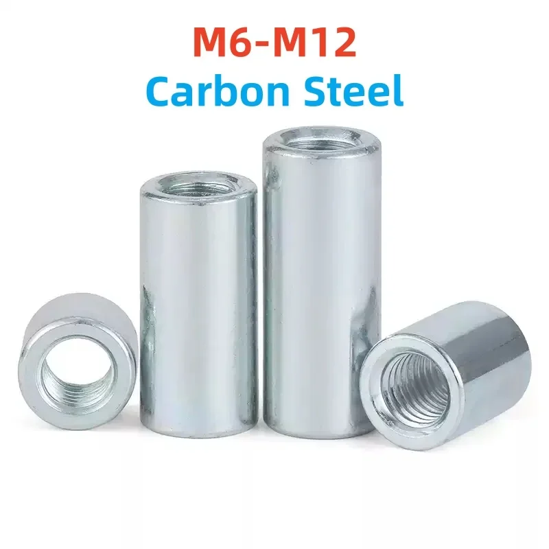 M6 M8 M10 M12 Galvanized Carbon Steel Extended Cylindrical Nut ...