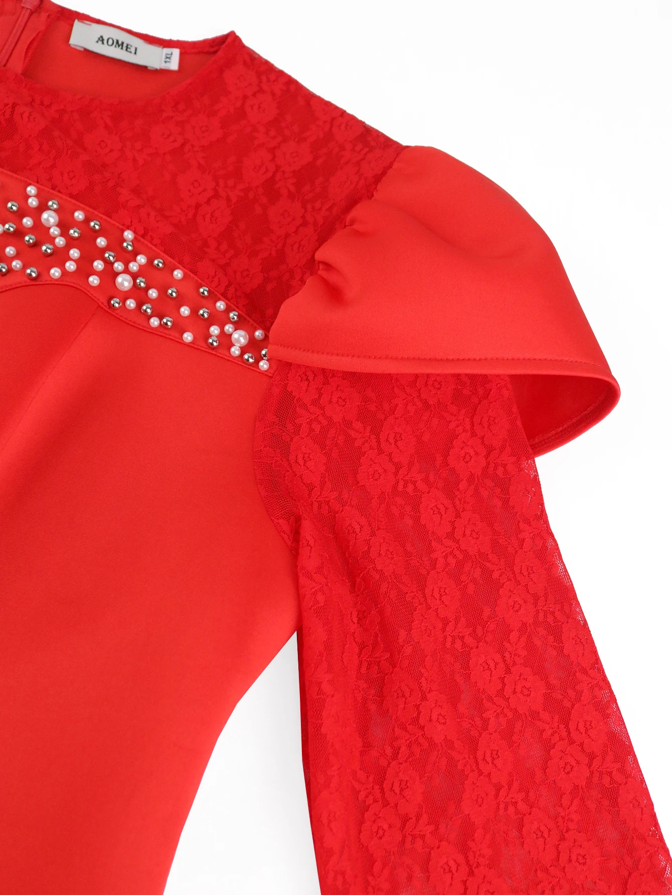 Zara Red Lace Top