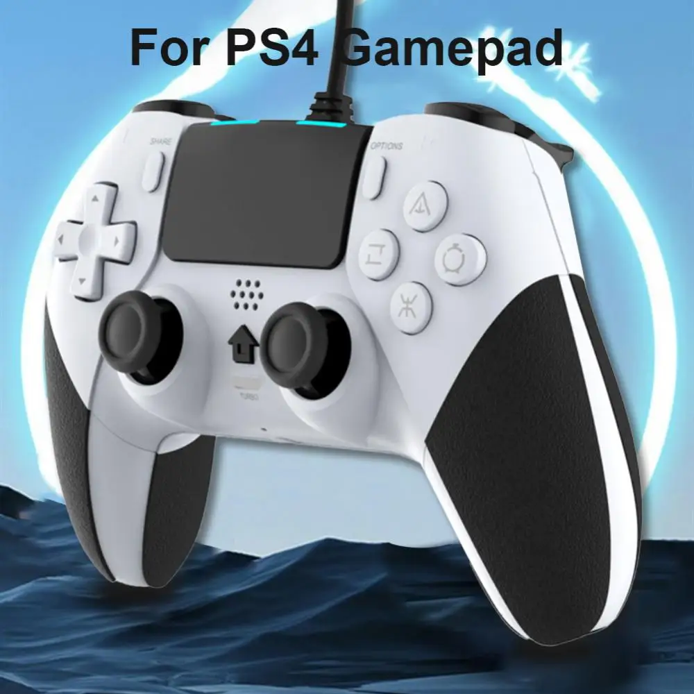 Ps4 용 유선 게임 패드 컨트롤러 듀얼 진동 조이스틱 게임 패드 게임 컨트롤러 플레이 스테이션 4 용 매크로 프로그래밍 포함