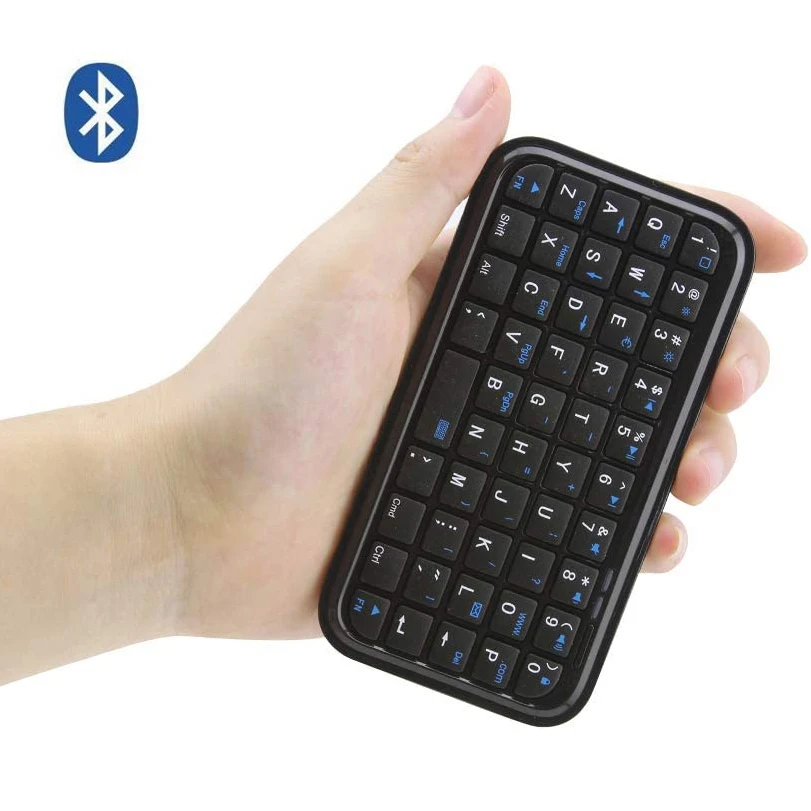 Mini Rechargeable Bluetooth 3.0 Keyboard Slim Wireless Pocket Keypad ...