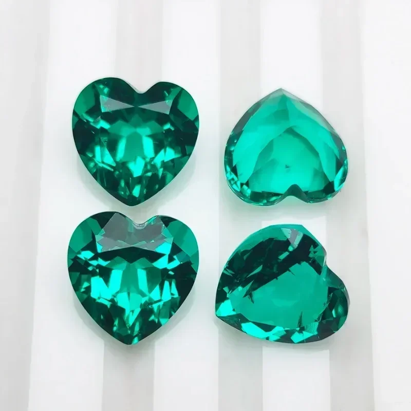 Piedra-preciosa-de-Color-verde-con-forma-de-coraz-n-de-Esmeralda ...