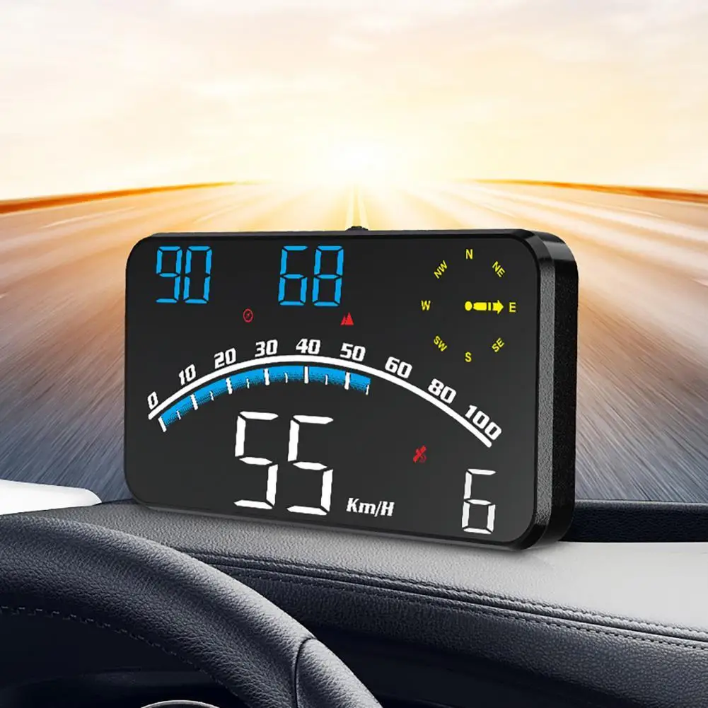 Car Gauge HUD Head Up Display Car Slope Balancer OBD Vehicle Speed ...
