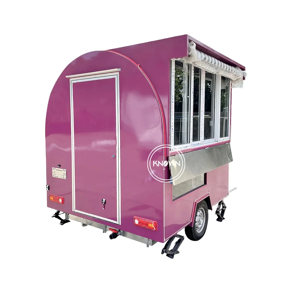 Mini-Street-Concession-Food-Cart-Towing-Bar-Mobile-Trailer-Kitchen-with ...